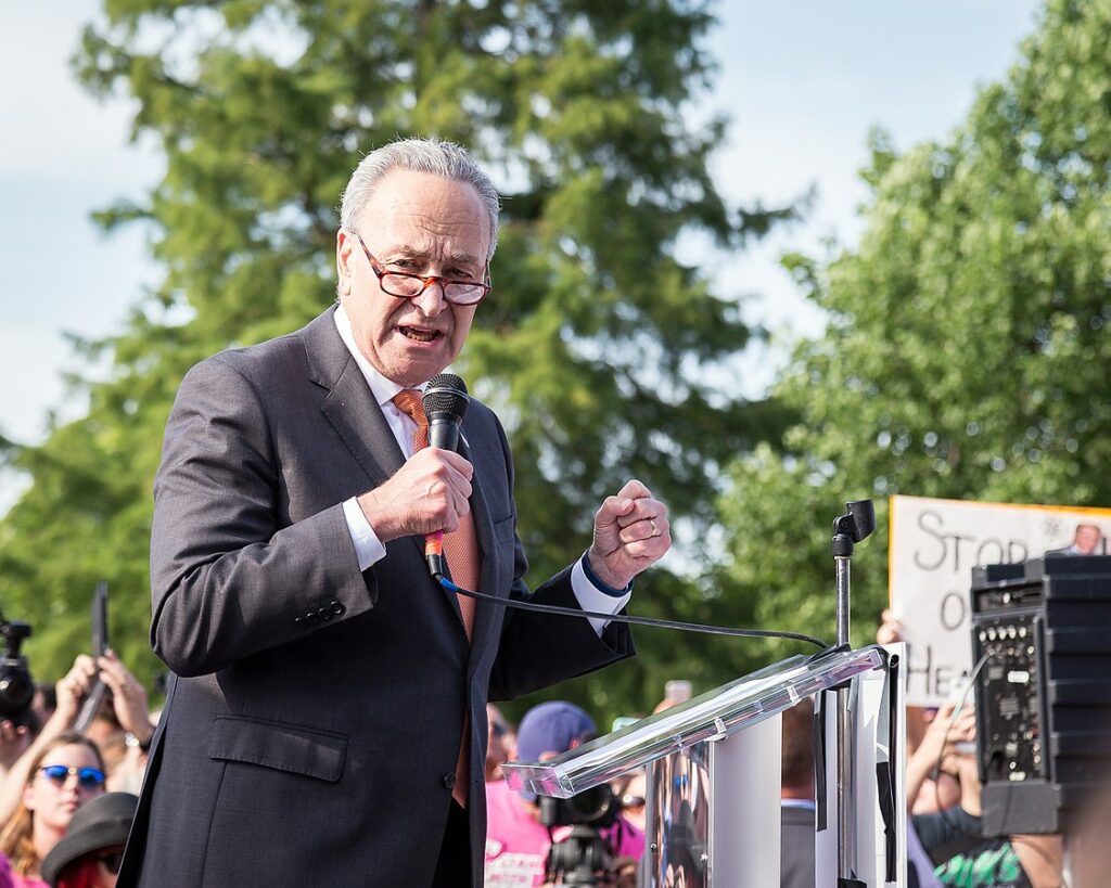 Senate Majority Leader Chuck Schumer Waves Chinese Flag In NYC ...